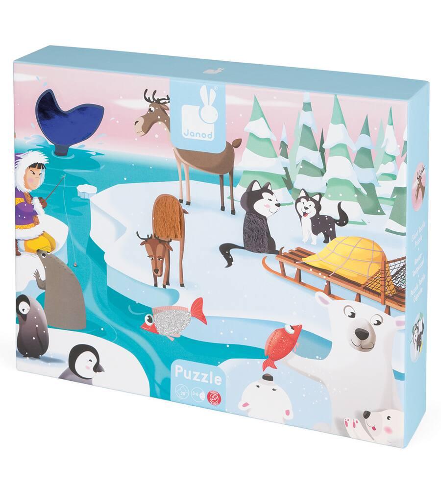 Puzzle geant 20 pieces la vie sur la banquise - en carton | puzzle ...